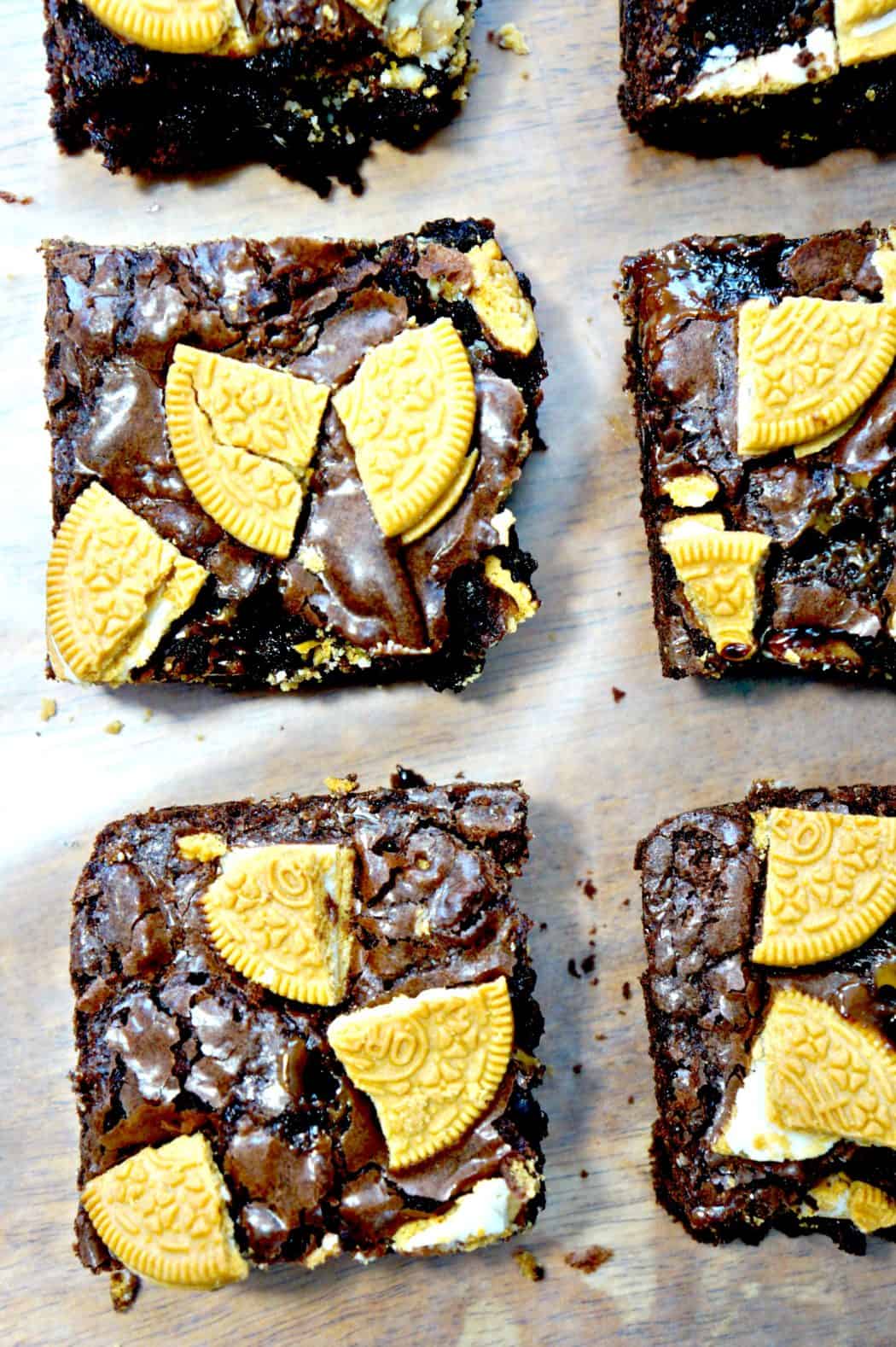 Caramel Golden Oreo Brownies - THIS IS NOT DIET FOOD