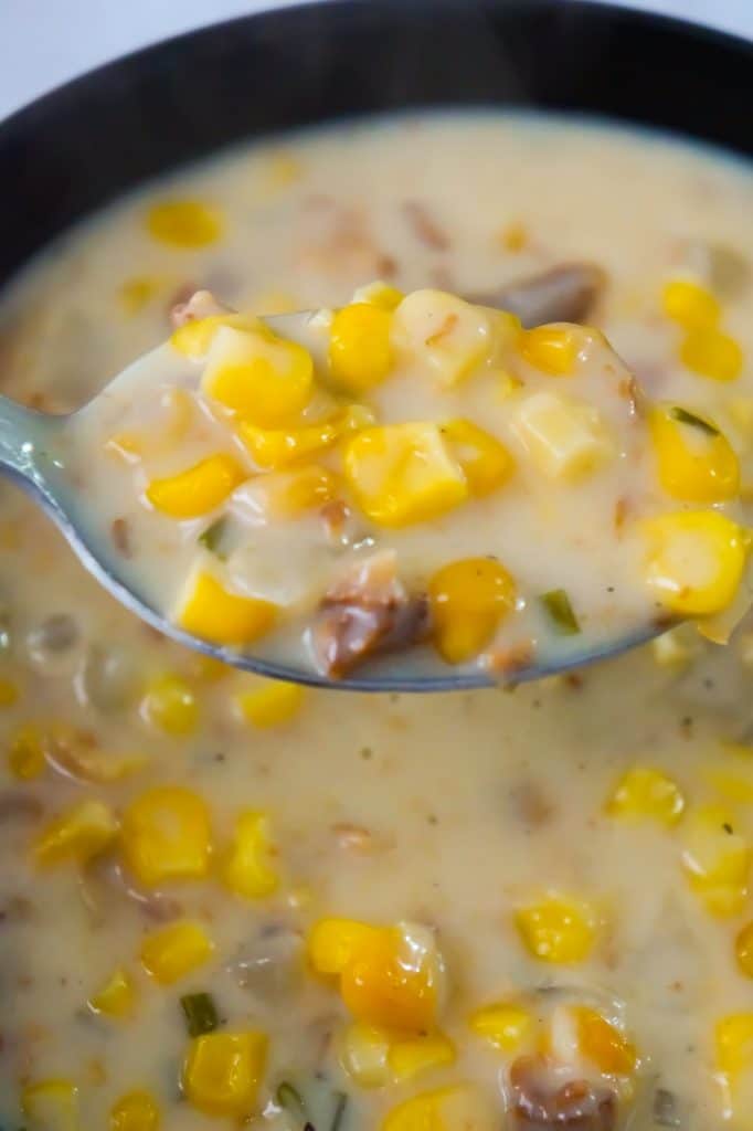 Easy Corn Chowder with Bacon - THIS IS NOT DIET FOOD