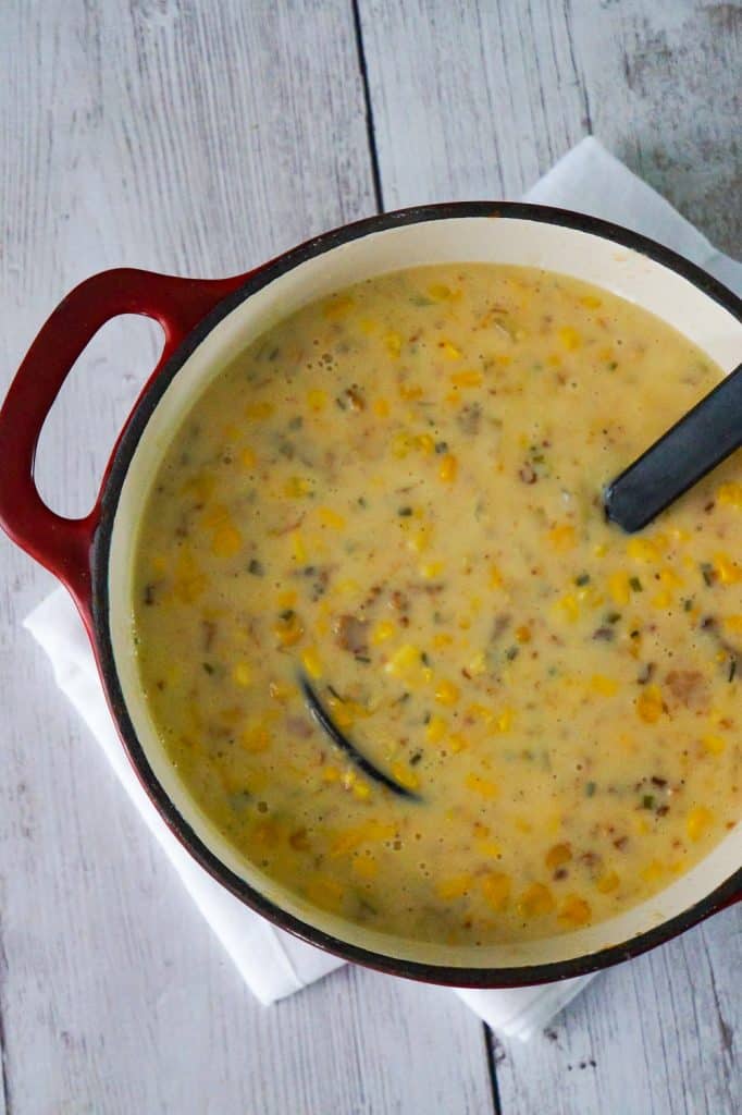 Easy Corn Chowder with Bacon - THIS IS NOT DIET FOOD