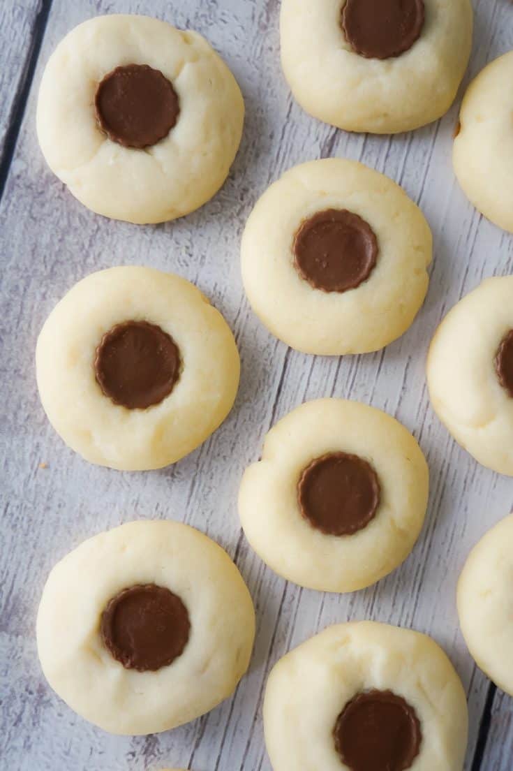 Whipped Shortbread with Peanut Butter Cups - THIS IS NOT DIET FOOD