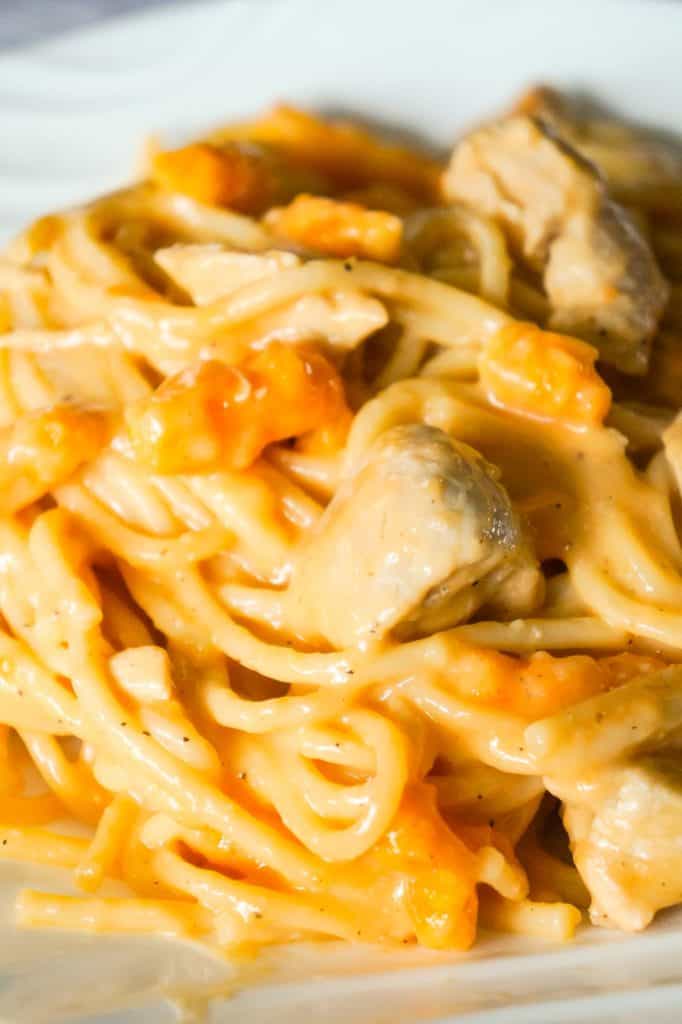 Instant Pot Cheesy Chicken Spaghetti - THIS IS NOT DIET FOOD