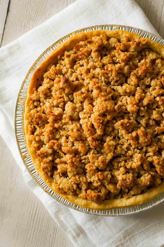 Apple Pie with Crumble Topping - THIS IS NOT DIET FOOD