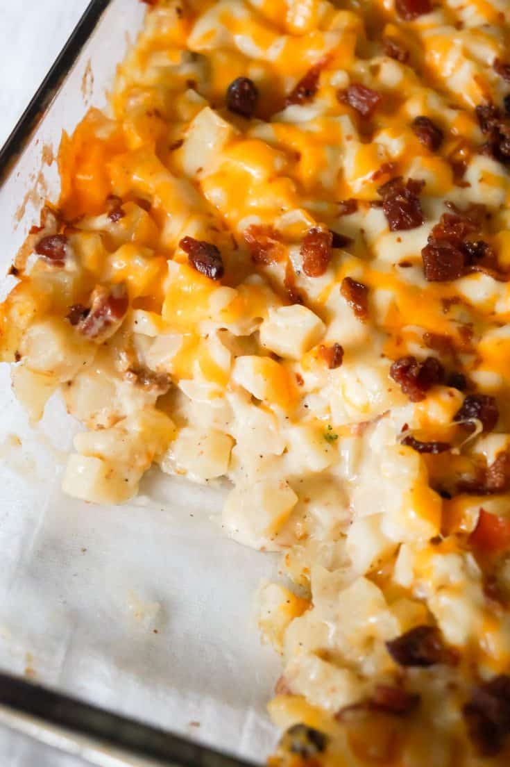 Cheesy Potato Casserole with Bacon - THIS IS NOT DIET FOOD