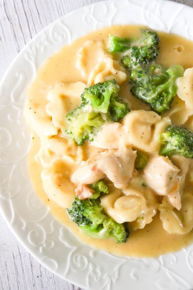 Instant Pot Cheesy Tortellini with Chicken and Broccoli - THIS IS NOT DIET FOOD
