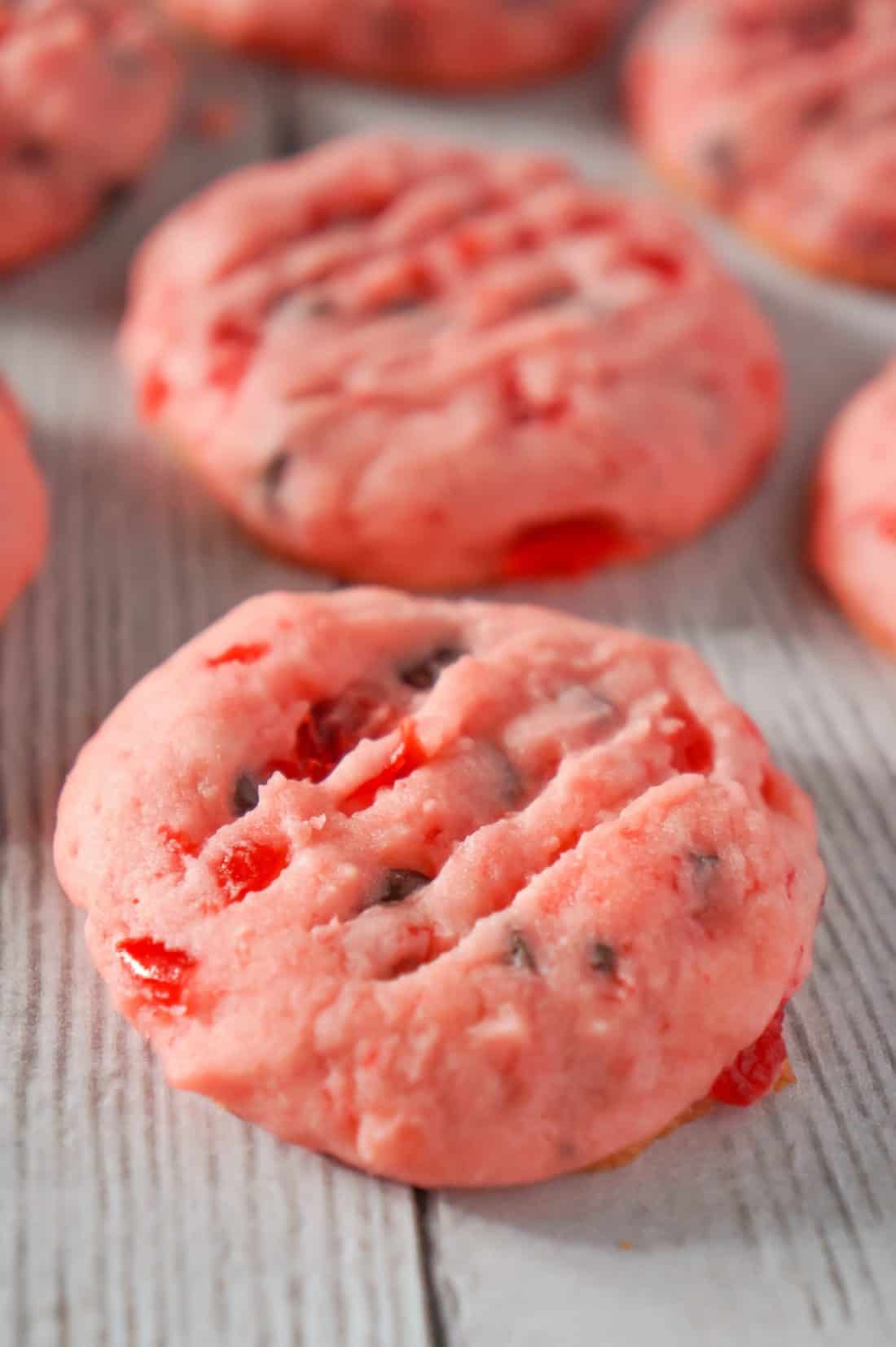 Cherry Chocolate Chip Shortbread Cookies - THIS IS NOT DIET FOOD