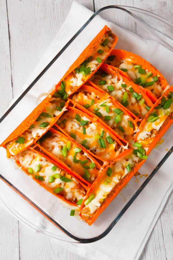 Extra Cheesy Baked Beef Tacos - THIS IS NOT DIET FOOD