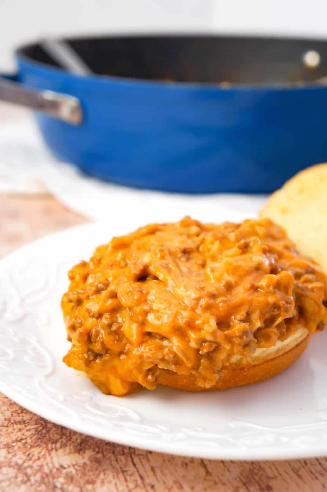 Cheesy Sloppy Joes - THIS IS NOT DIET FOOD