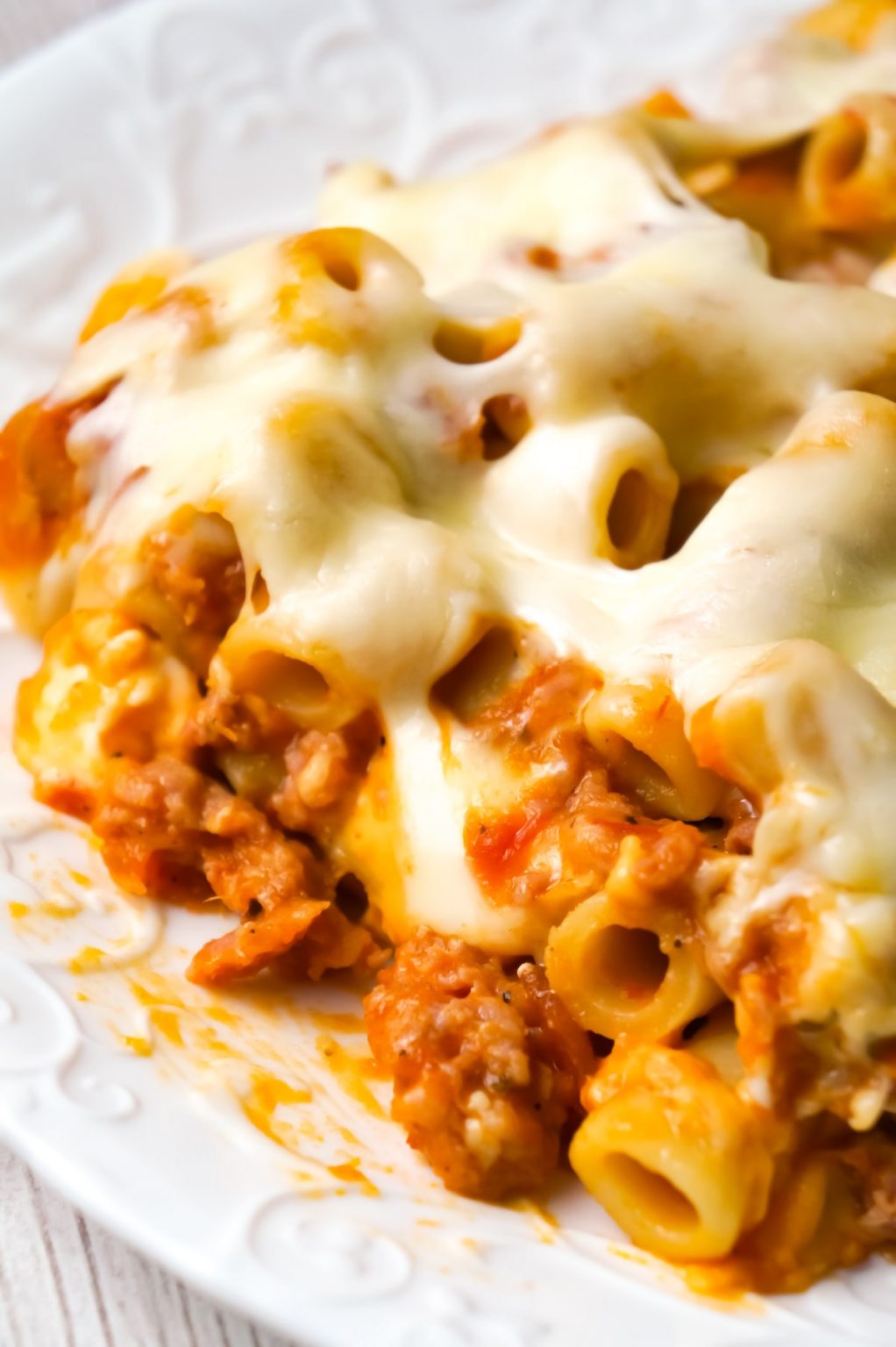 Baked Ziti with Sausage - THIS IS NOT DIET FOOD