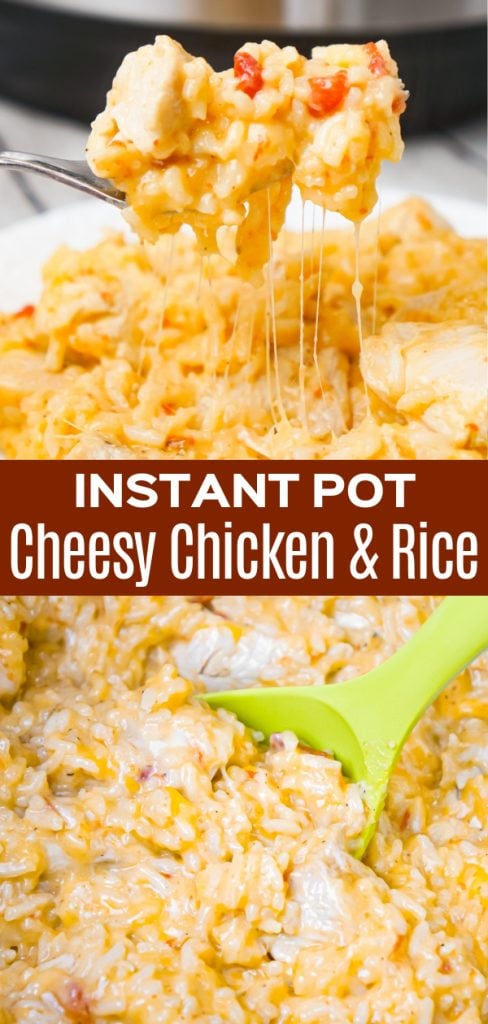 Instant Pot Cheesy Chicken and Rice - THIS IS NOT DIET FOOD
