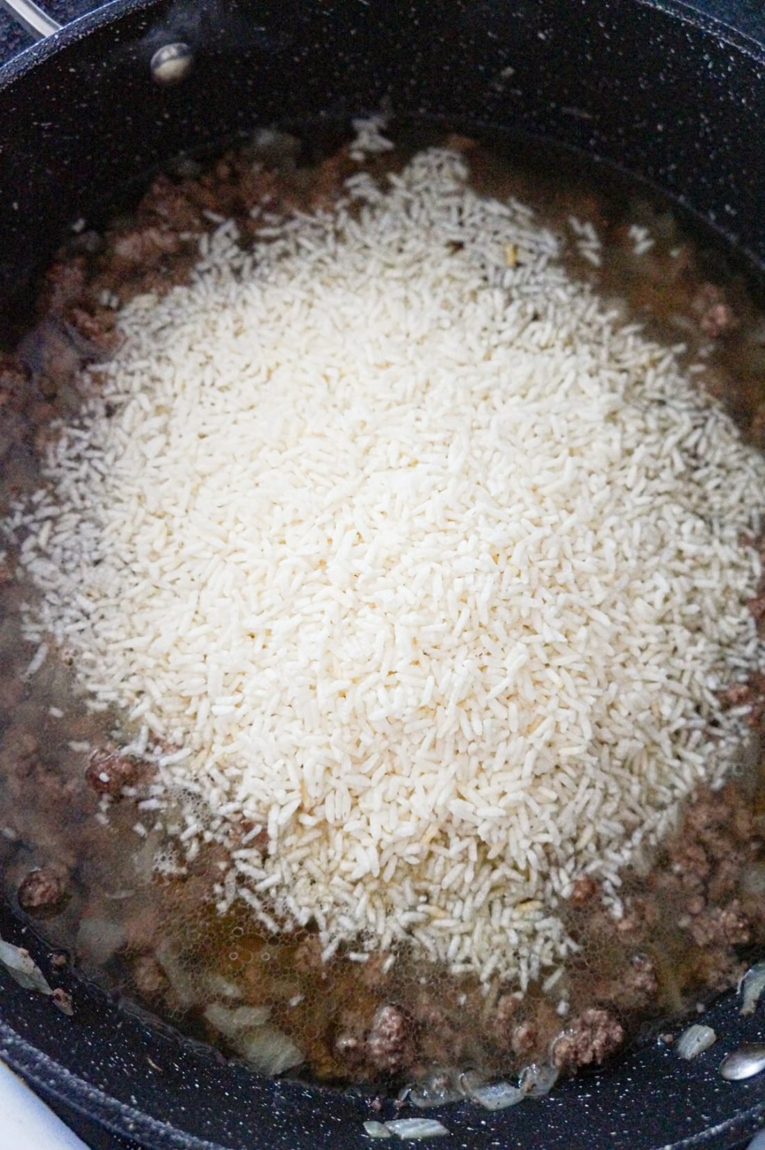 One Pot Sloppy Joe Ground Beef and Rice - THIS IS NOT DIET FOOD