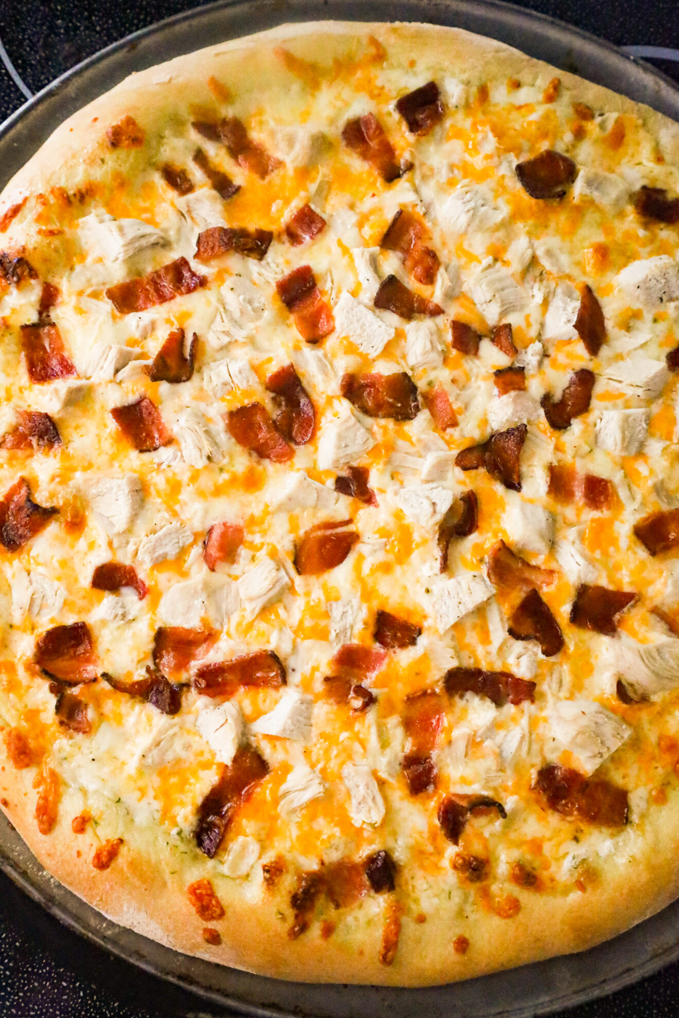 Chicken Bacon Ranch Pizza - THIS IS NOT DIET FOOD
