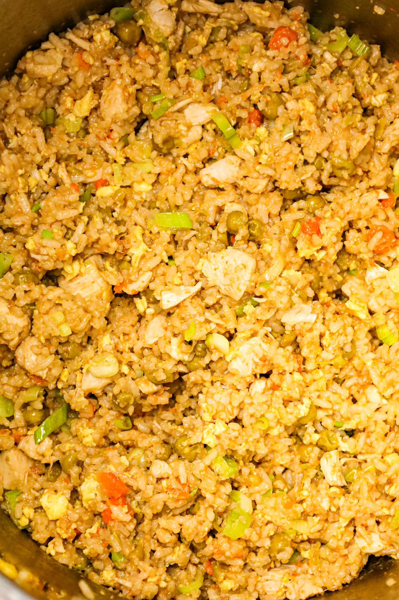 Instant Pot Chicken Fried Rice - THIS IS NOT DIET FOOD