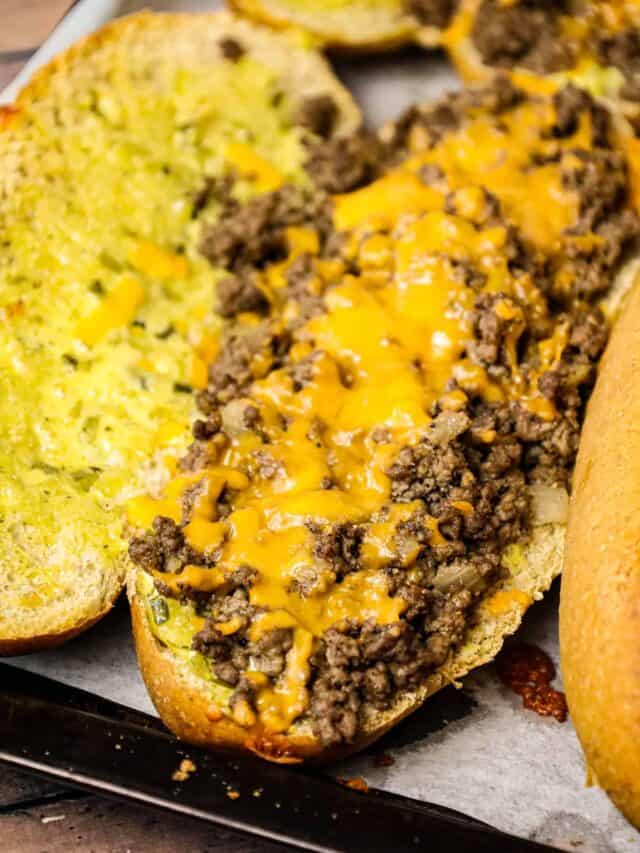 Cheeseburger Subs Recipe - THIS IS NOT DIET FOOD