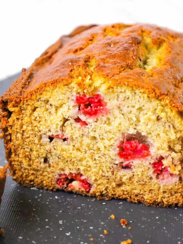 Raspberry Banana Bread Recipe - THIS IS NOT DIET FOOD