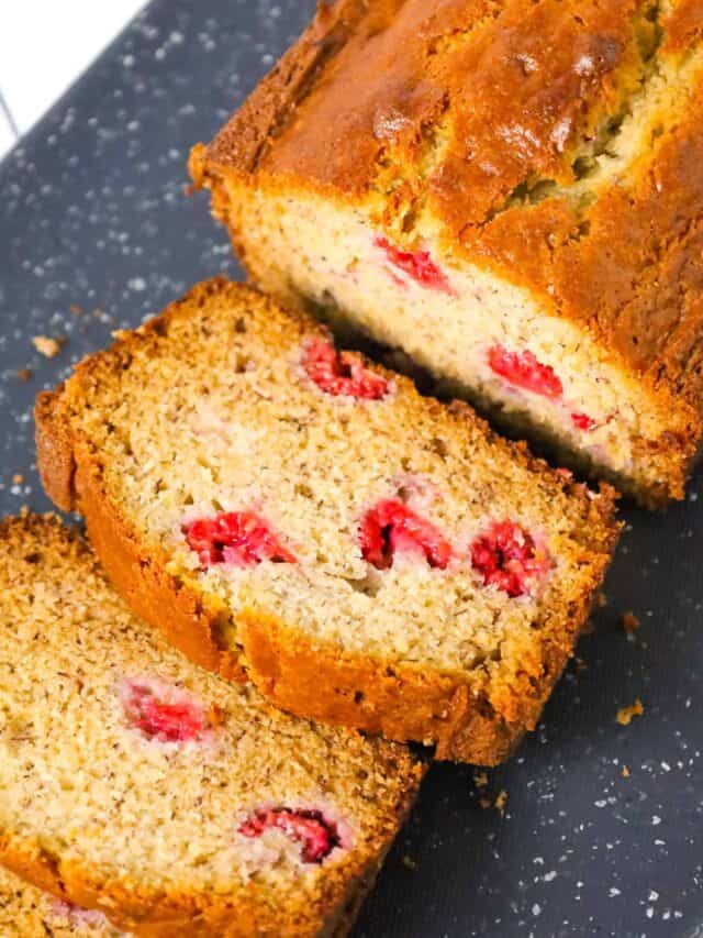 How to Make Raspberry Banana Bread - THIS IS NOT DIET FOOD