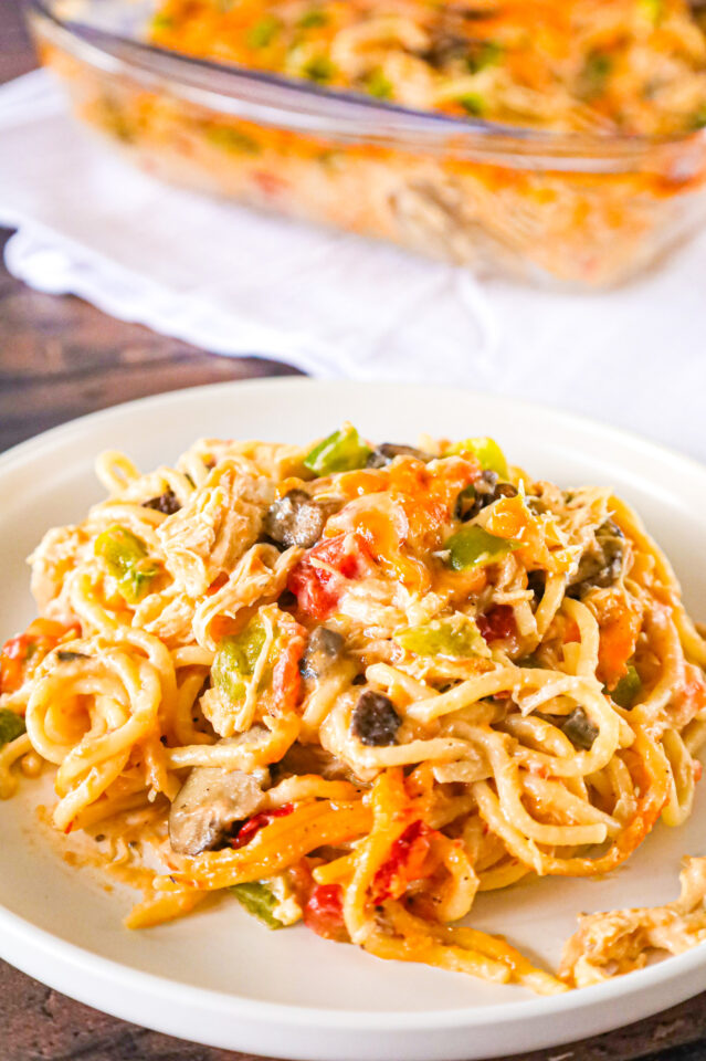 Texas Chicken Spaghetti - THIS IS NOT DIET FOOD