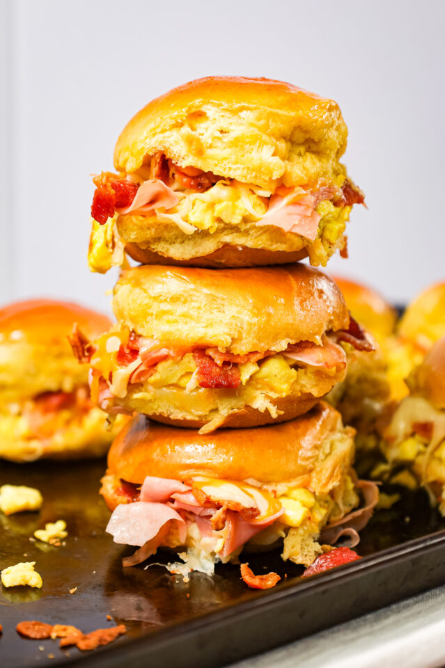Breakfast Sliders - THIS IS NOT DIET FOOD