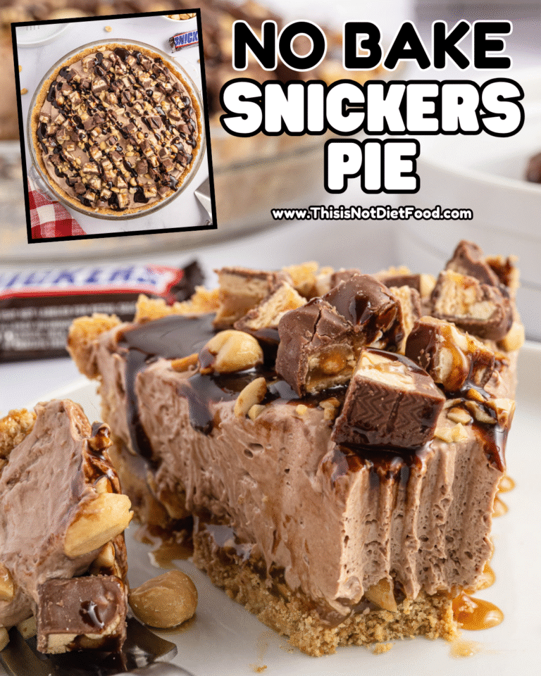 Snickers Pie - THIS IS NOT DIET FOOD
