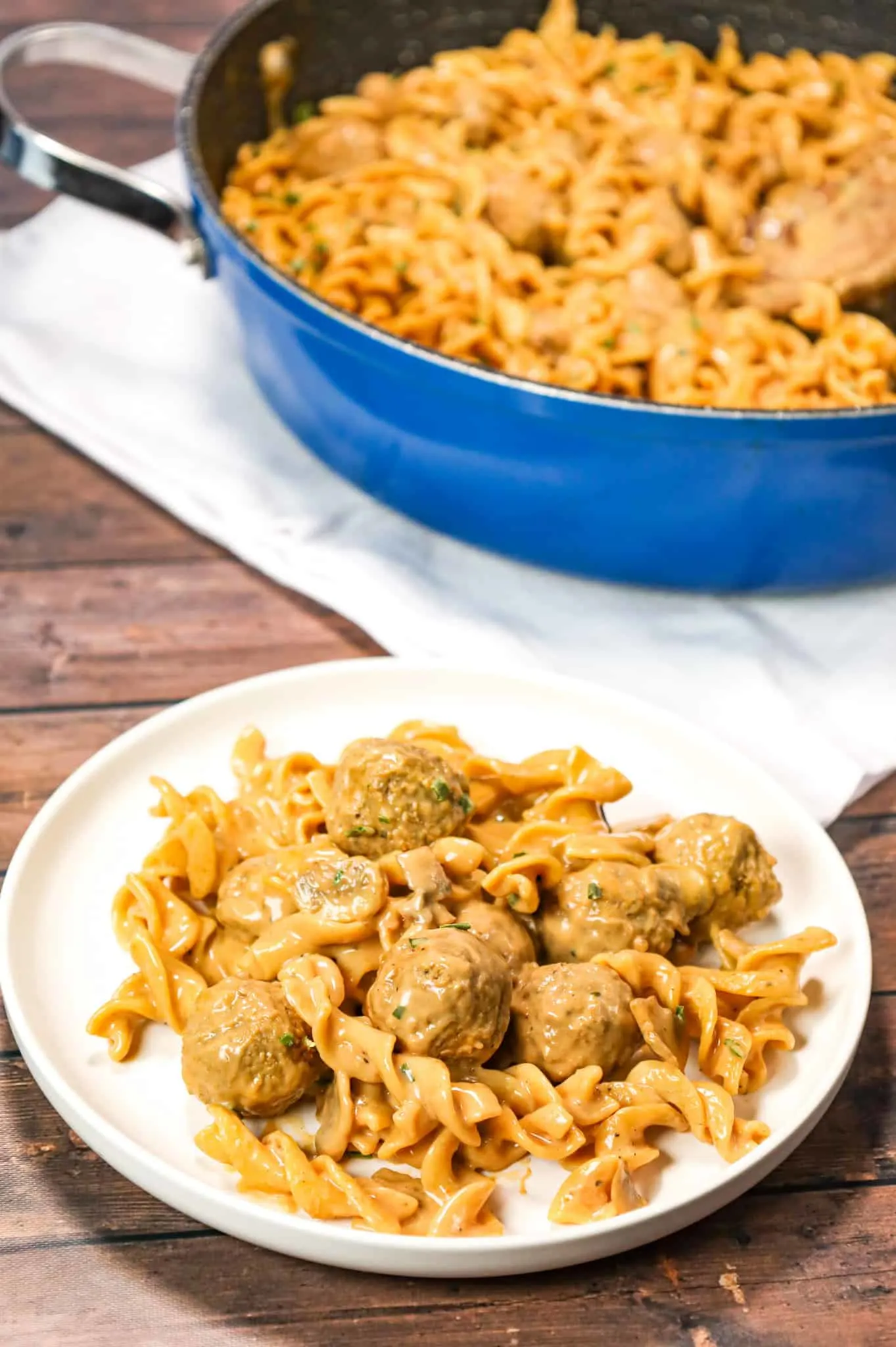 Meatball Stroganoff - THIS IS NOT DIET FOOD