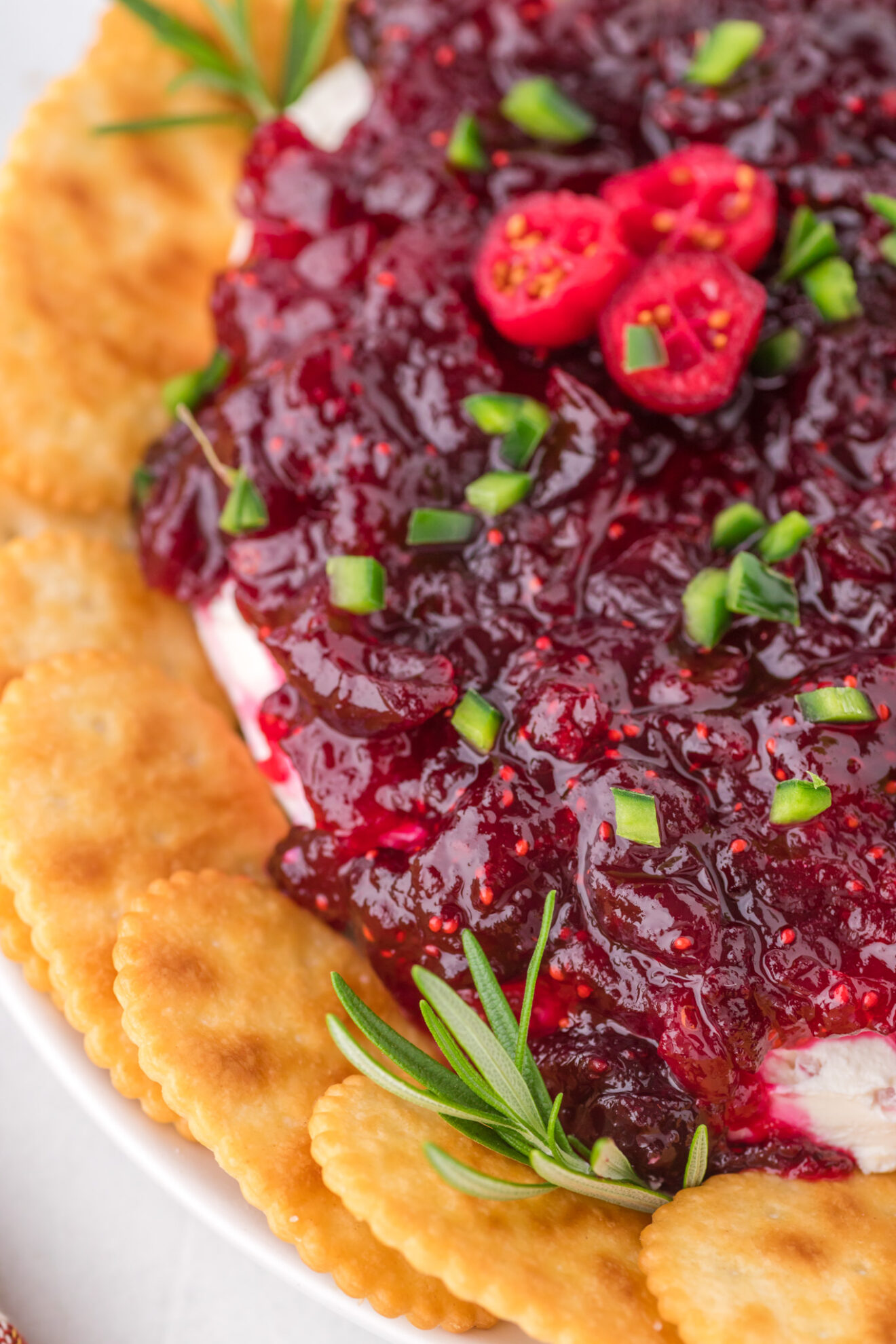 Cranberry Jalapeno Cream Cheese Dip - THIS IS NOT DIET FOOD