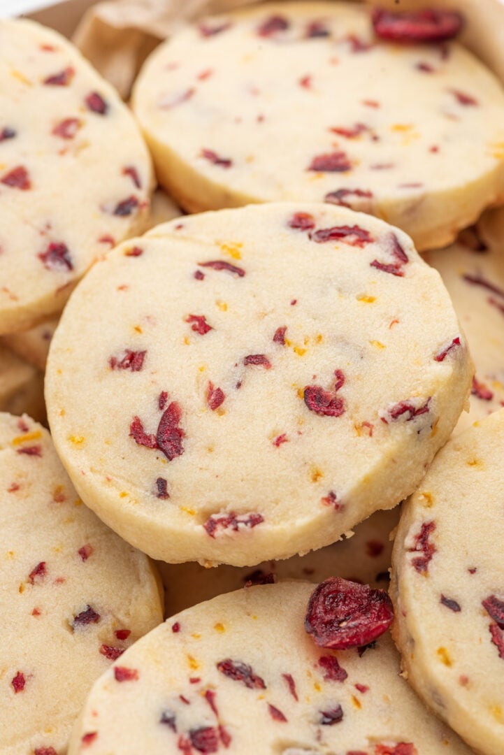 Cranberry Orange Shortbread Cookies - THIS IS NOT DIET FOOD
