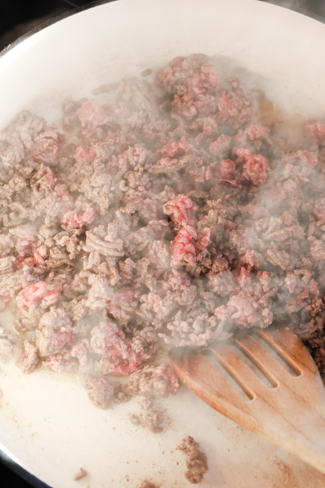 Creamy Beef and Shells - THIS IS NOT DIET FOOD