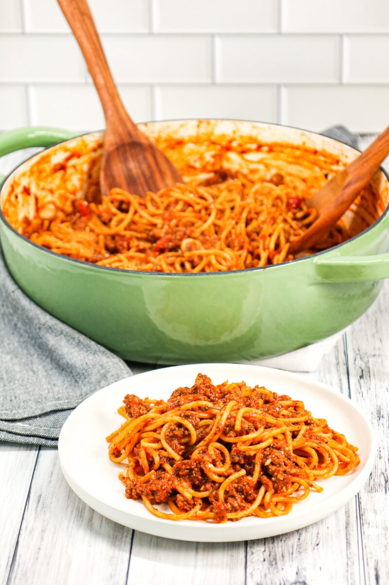 One Pot Spaghetti - THIS IS NOT DIET FOOD