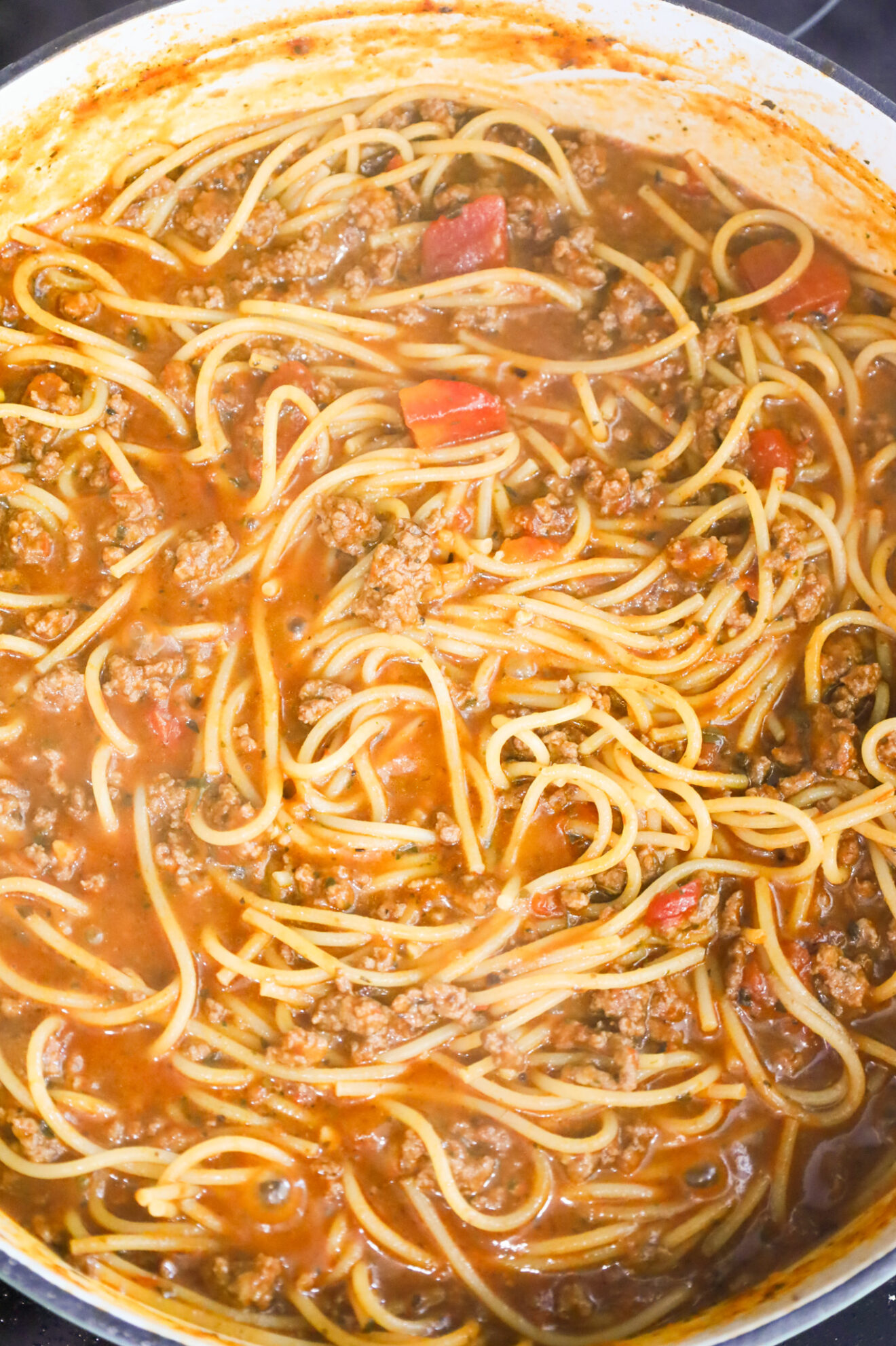 One Pot Spaghetti - THIS IS NOT DIET FOOD