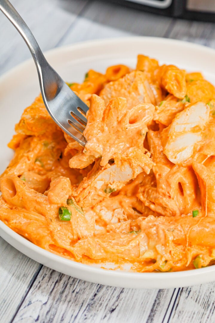 Crock Pot Buffalo Chicken Pasta - THIS IS NOT DIET FOOD