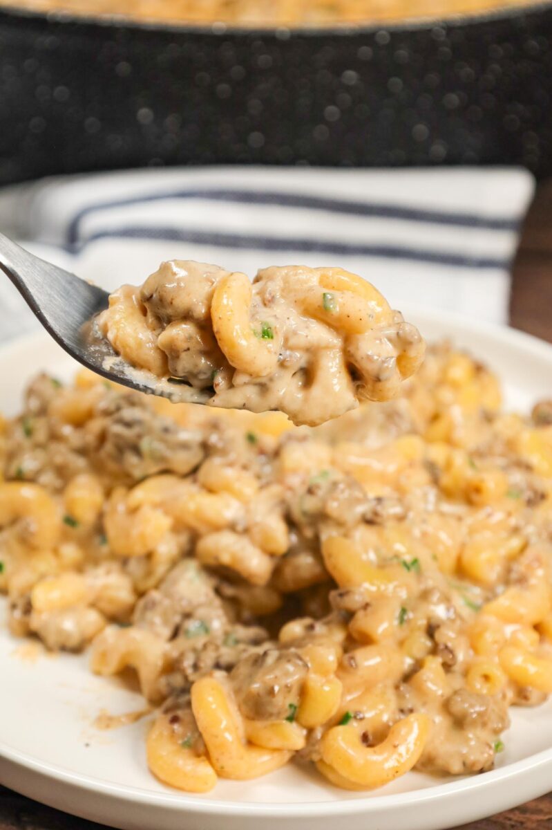 Hamburger Mac and Cheese - THIS IS NOT DIET FOOD