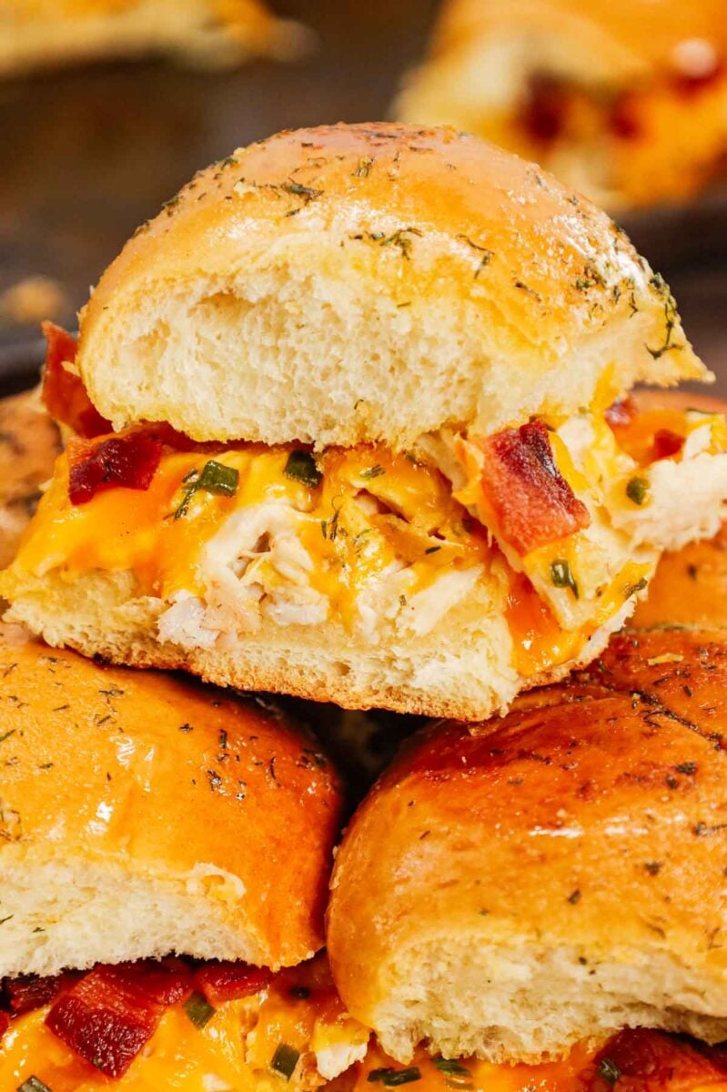 Chicken Bacon Ranch Sliders - THIS IS NOT DIET FOOD