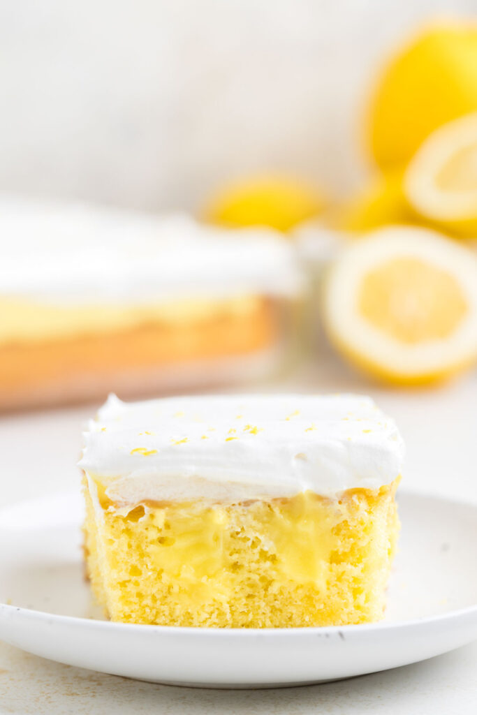 Lemon Poke Cake - THIS IS NOT DIET FOOD