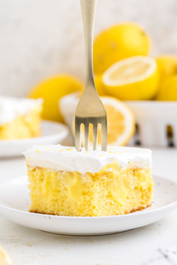 Lemon Poke Cake - THIS IS NOT DIET FOOD