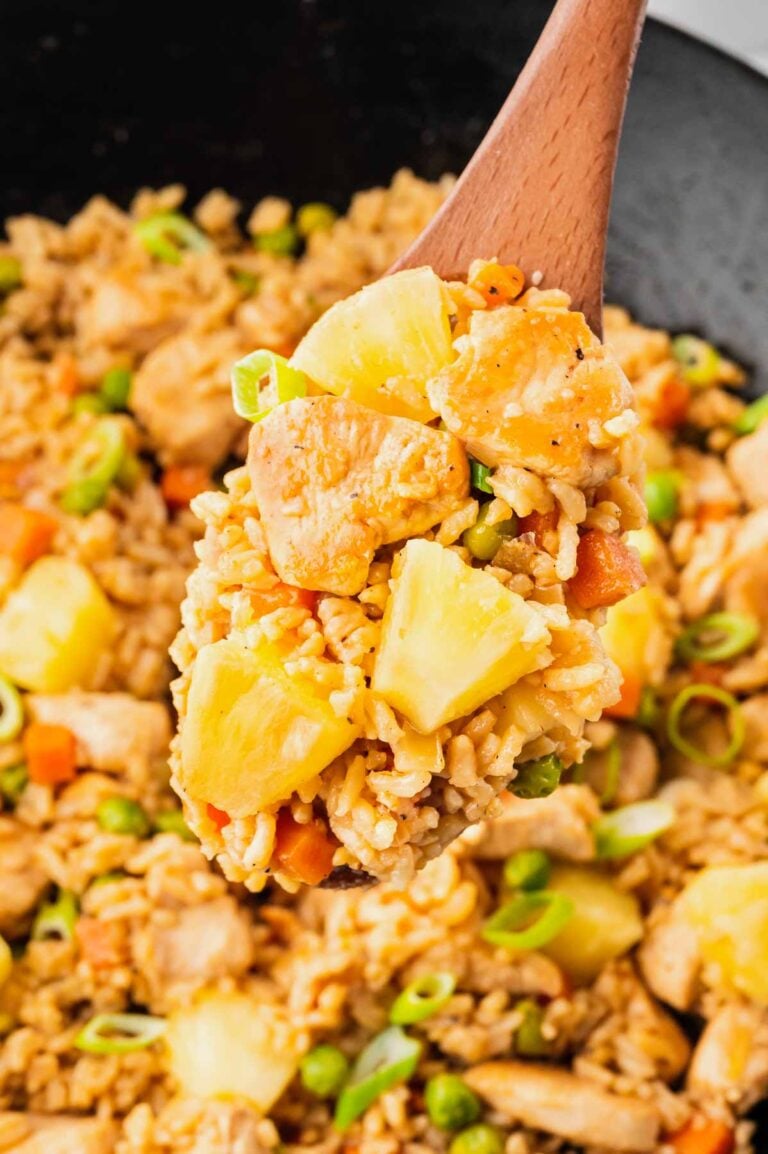 Pineapple Chicken Fried Rice - THIS IS NOT DIET FOOD