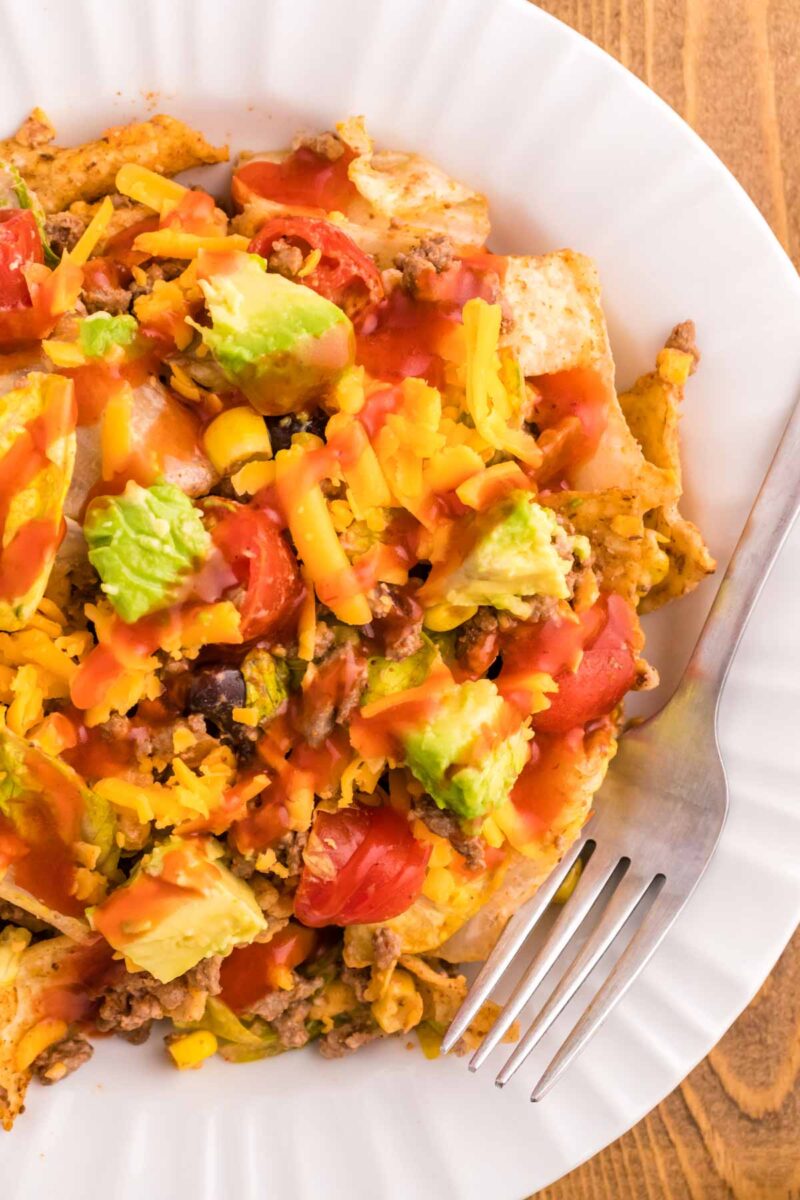 Taco Salad with Catalina Dressing - THIS IS NOT DIET FOOD