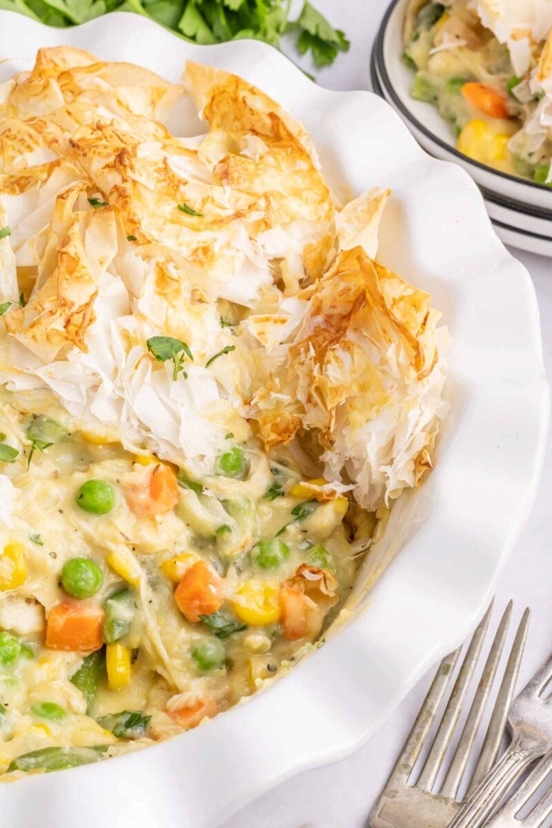 Chicken Pot Pie with Phyllo Dough - THIS IS NOT DIET FOOD