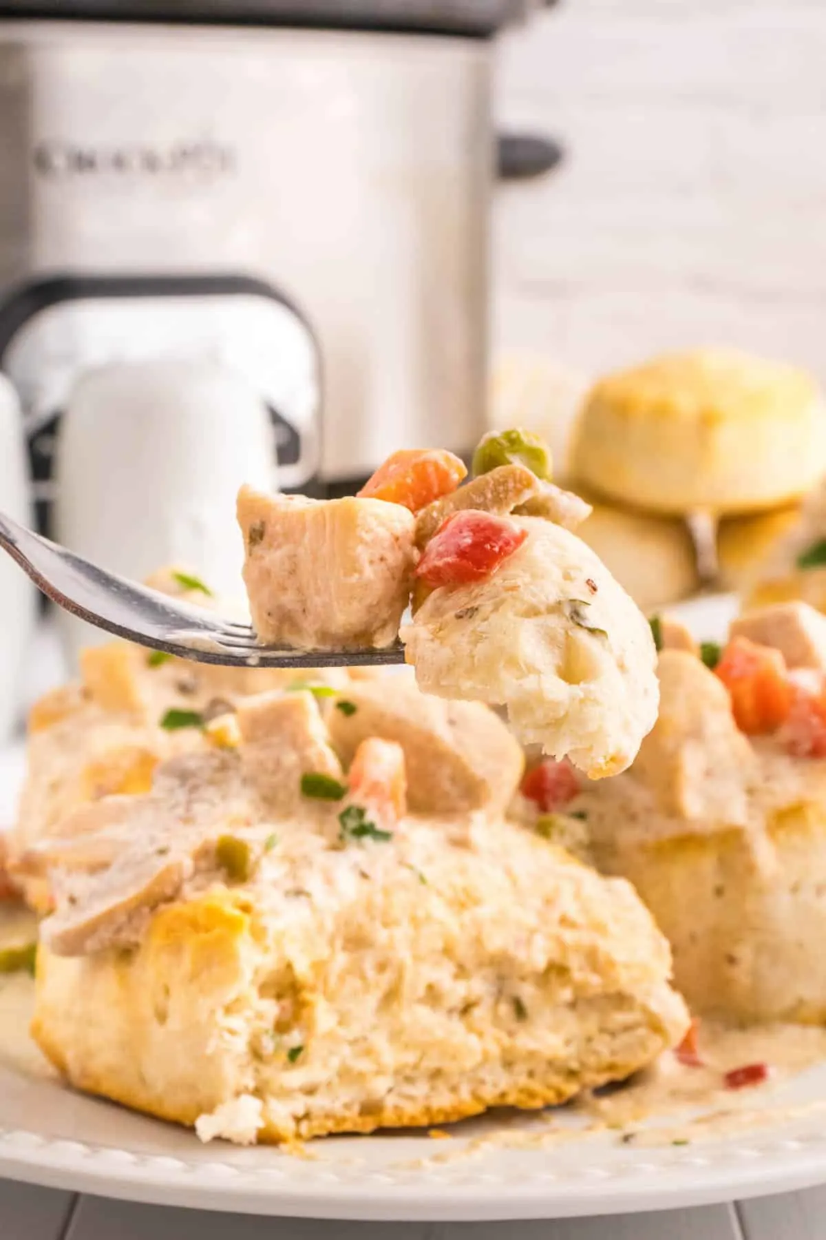 Crock Pot Chicken a la King - THIS IS NOT DIET FOOD