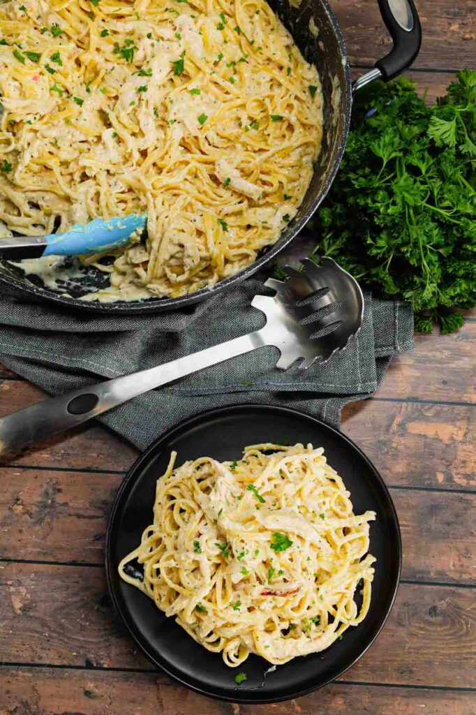 Chicken Alfredo Linguine - THIS IS NOT DIET FOOD
