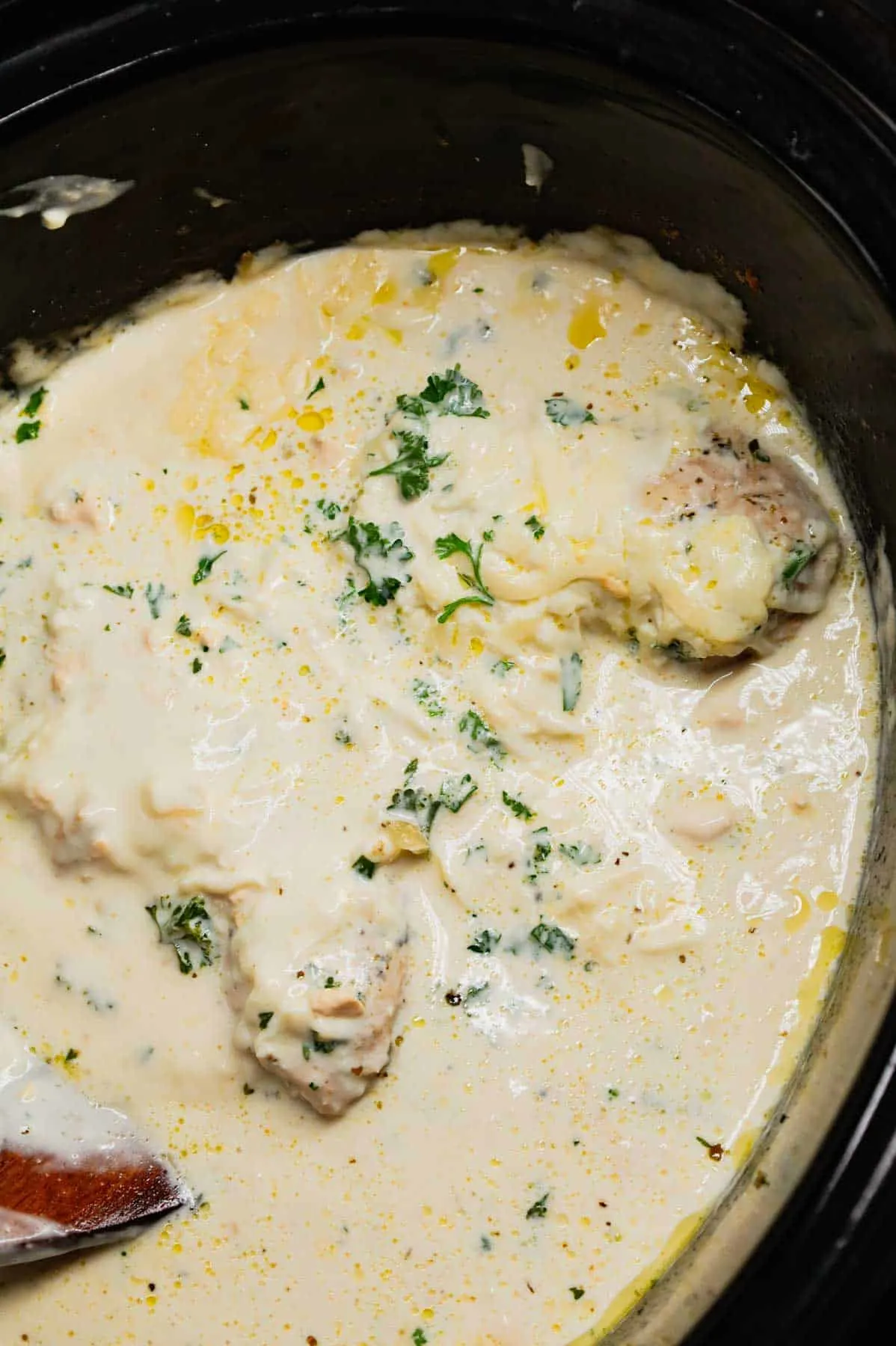 Crock Pot Parmesan Garlic Chicken - THIS IS NOT DIET FOOD