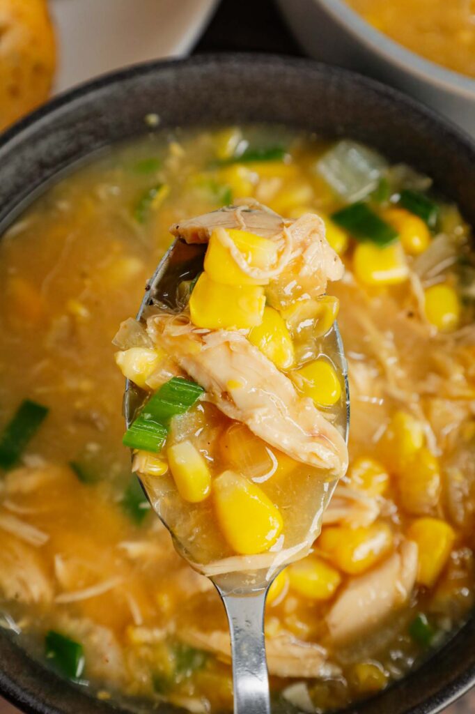 Sweet Corn Chicken Soup - THIS IS NOT DIET FOOD