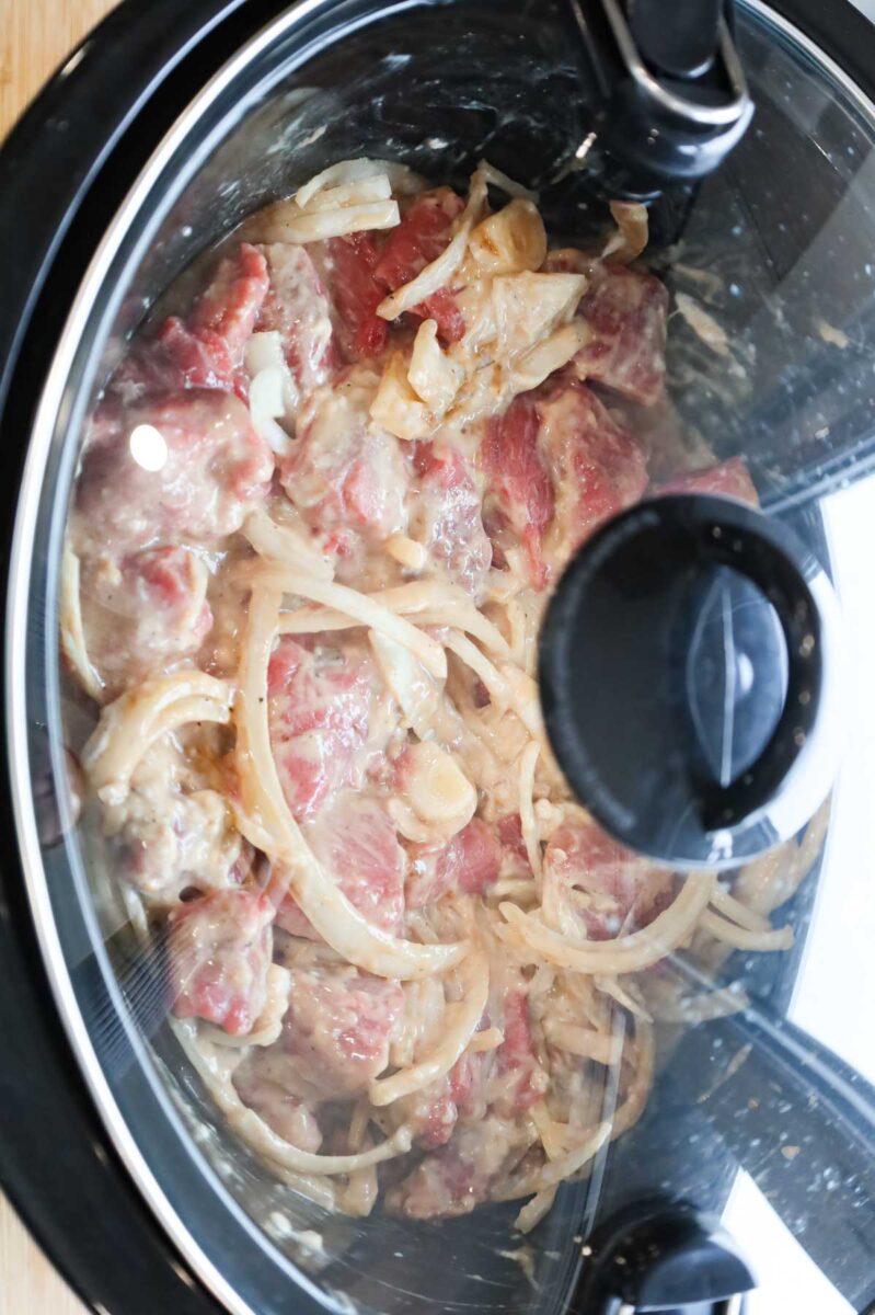 Crock Pot Beef Tips - THIS IS NOT DIET FOOD