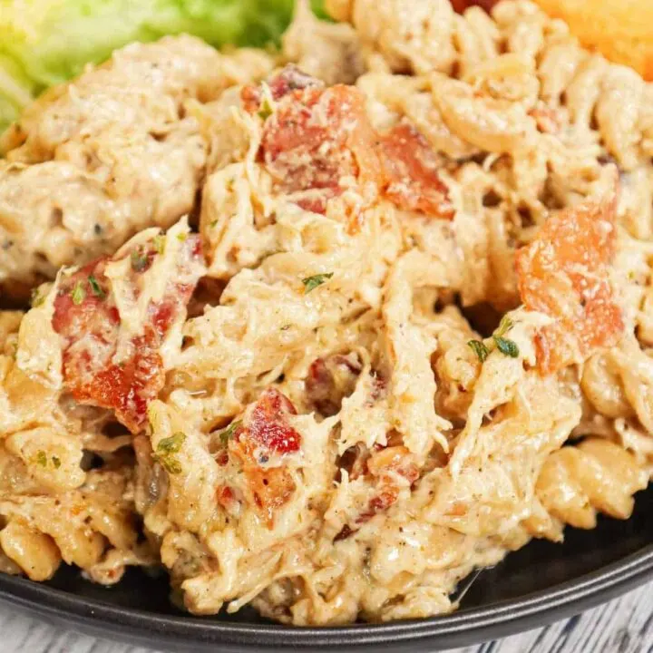 Chicken and Bacon Rotini Alfredo - THIS IS NOT DIET FOOD