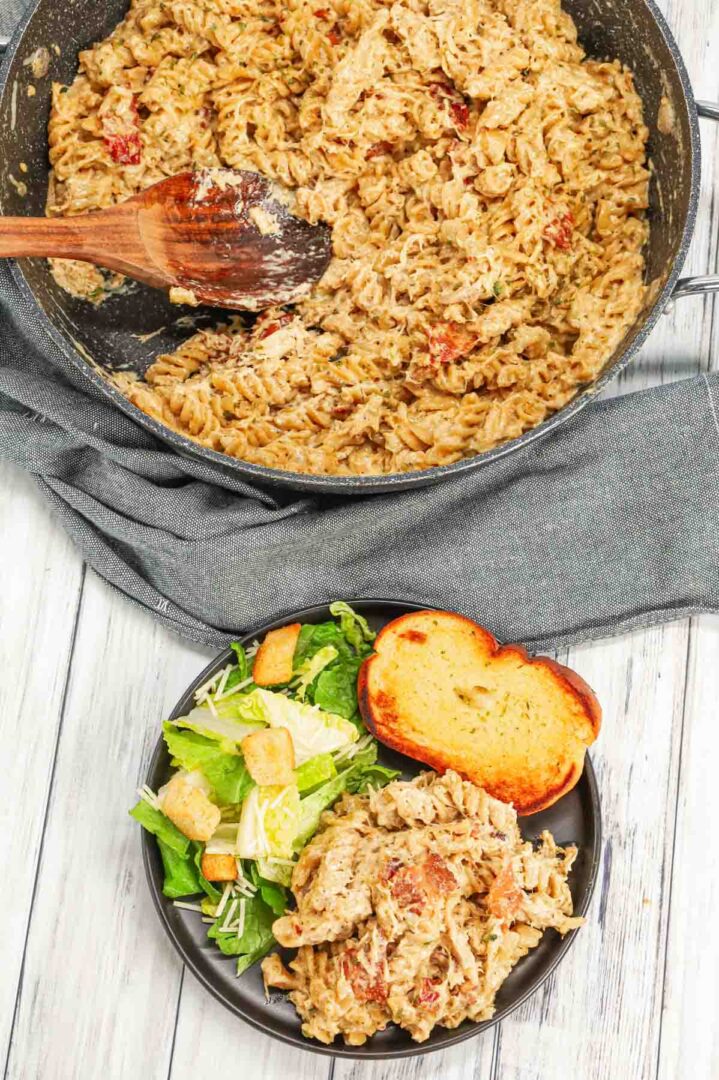 Chicken and Bacon Rotini Alfredo - THIS IS NOT DIET FOOD