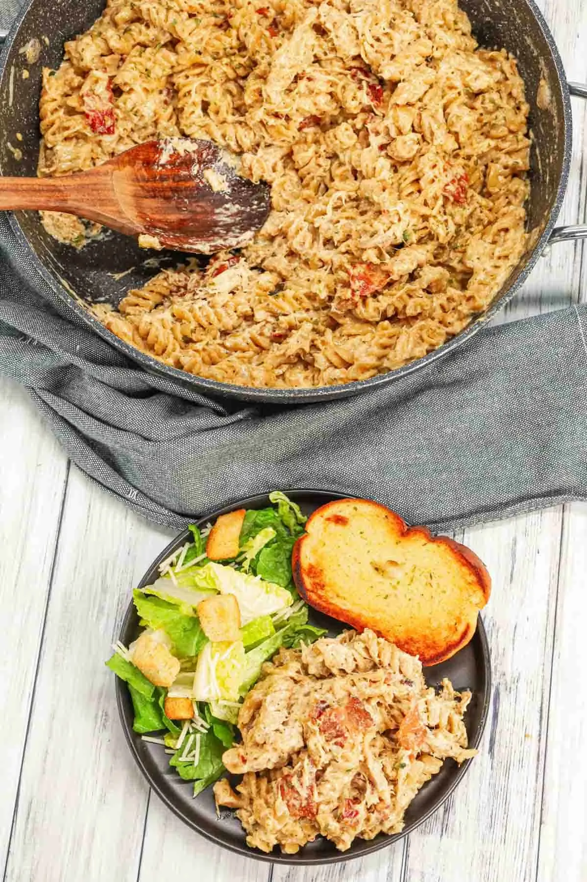 Chicken and Bacon Rotini Alfredo - THIS IS NOT DIET FOOD