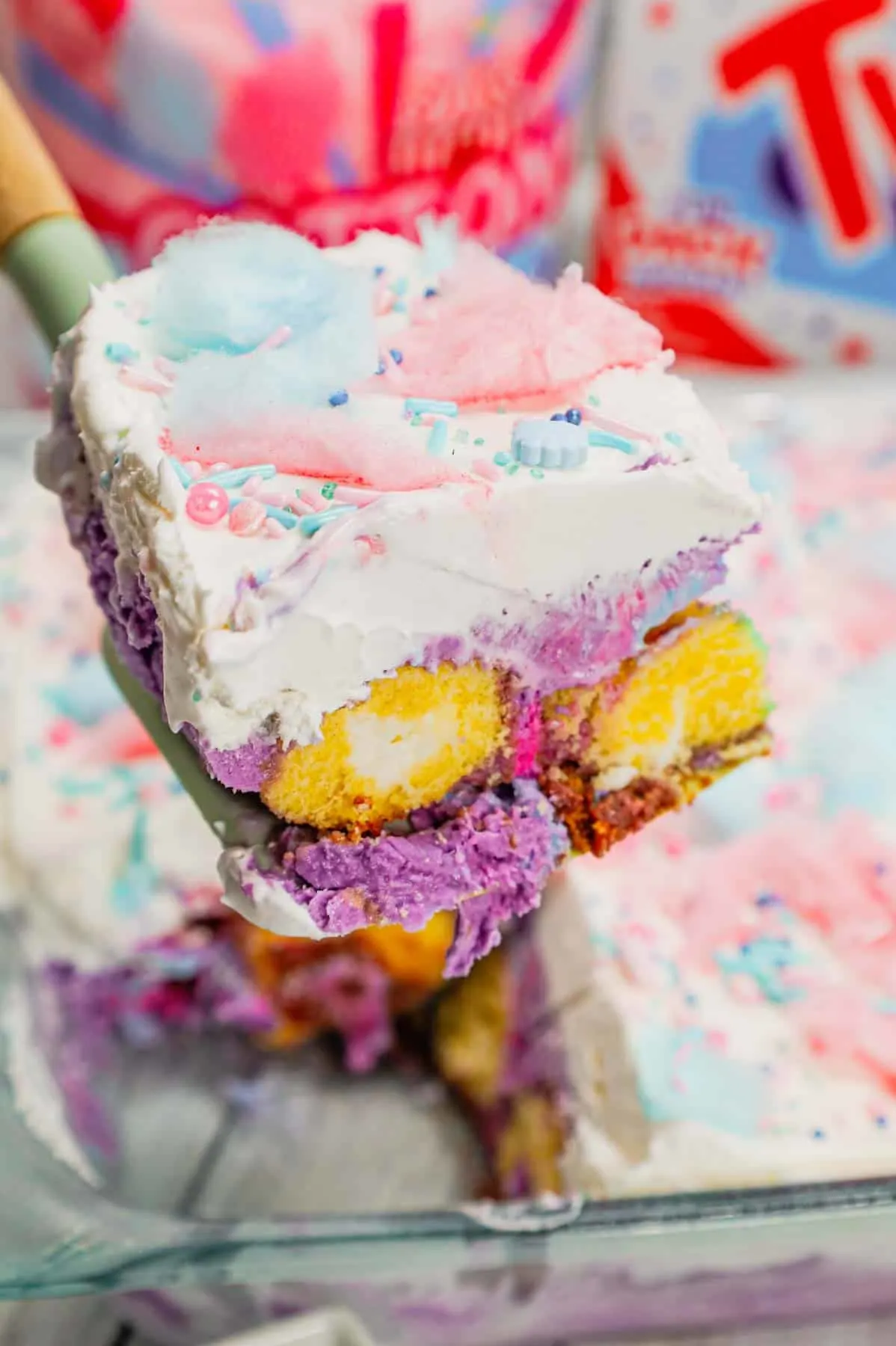 Cotton Candy Ice Cream Cake - THIS IS NOT DIET FOOD
