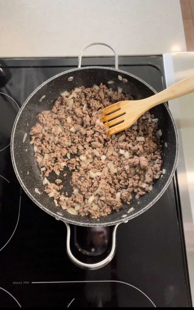 Cheeseburger Tortellini Skillet - THIS IS NOT DIET FOOD