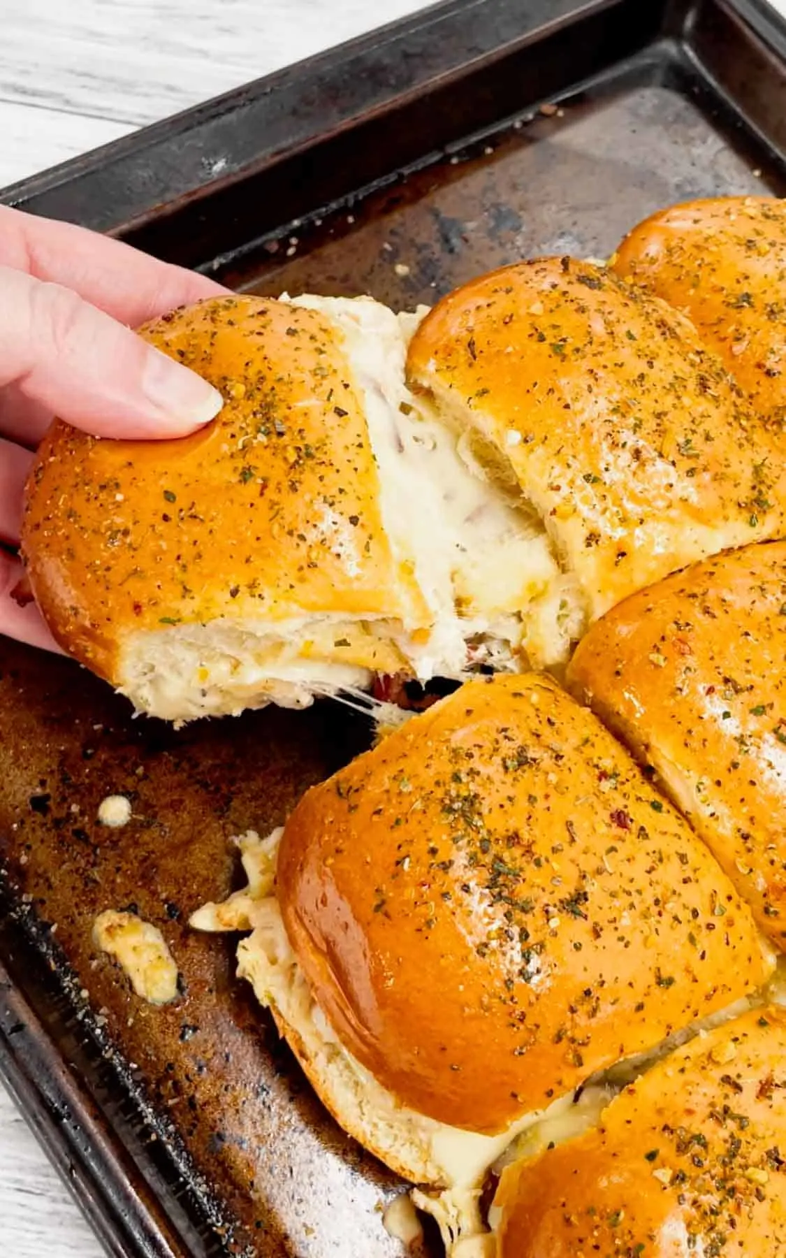 Garlic Parmesan Chicken Sliders - THIS IS NOT DIET FOOD