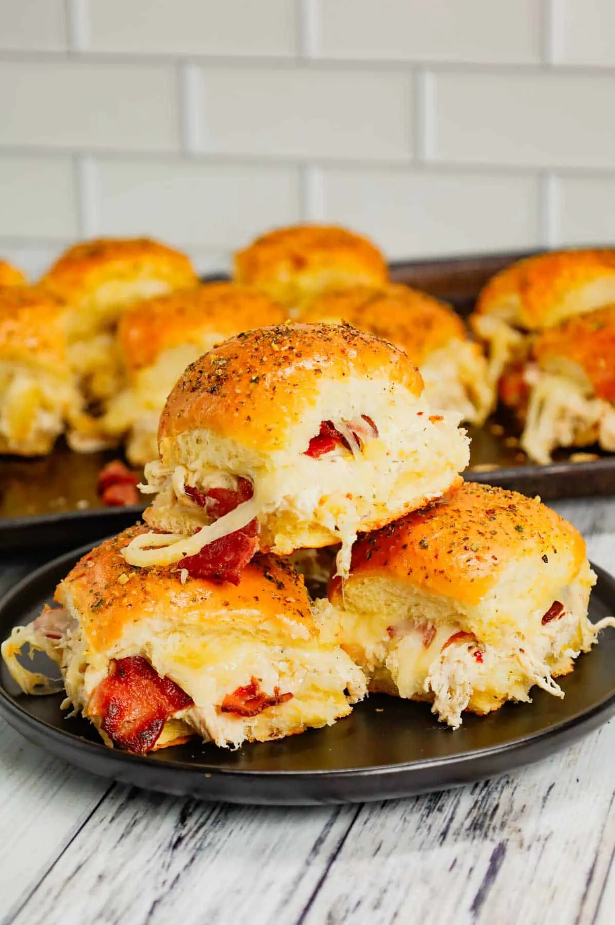 Garlic Parmesan Chicken Sliders - THIS IS NOT DIET FOOD