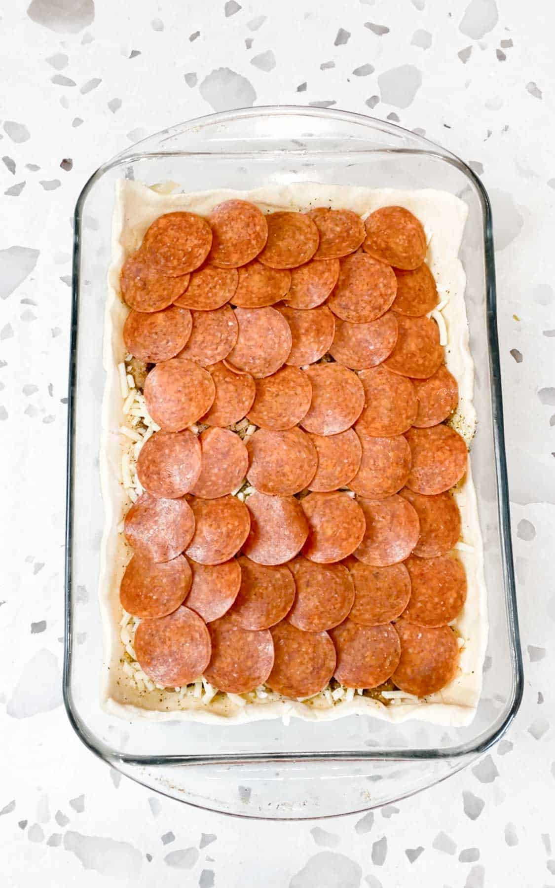 Pizza Pot Pie - THIS IS NOT DIET FOOD