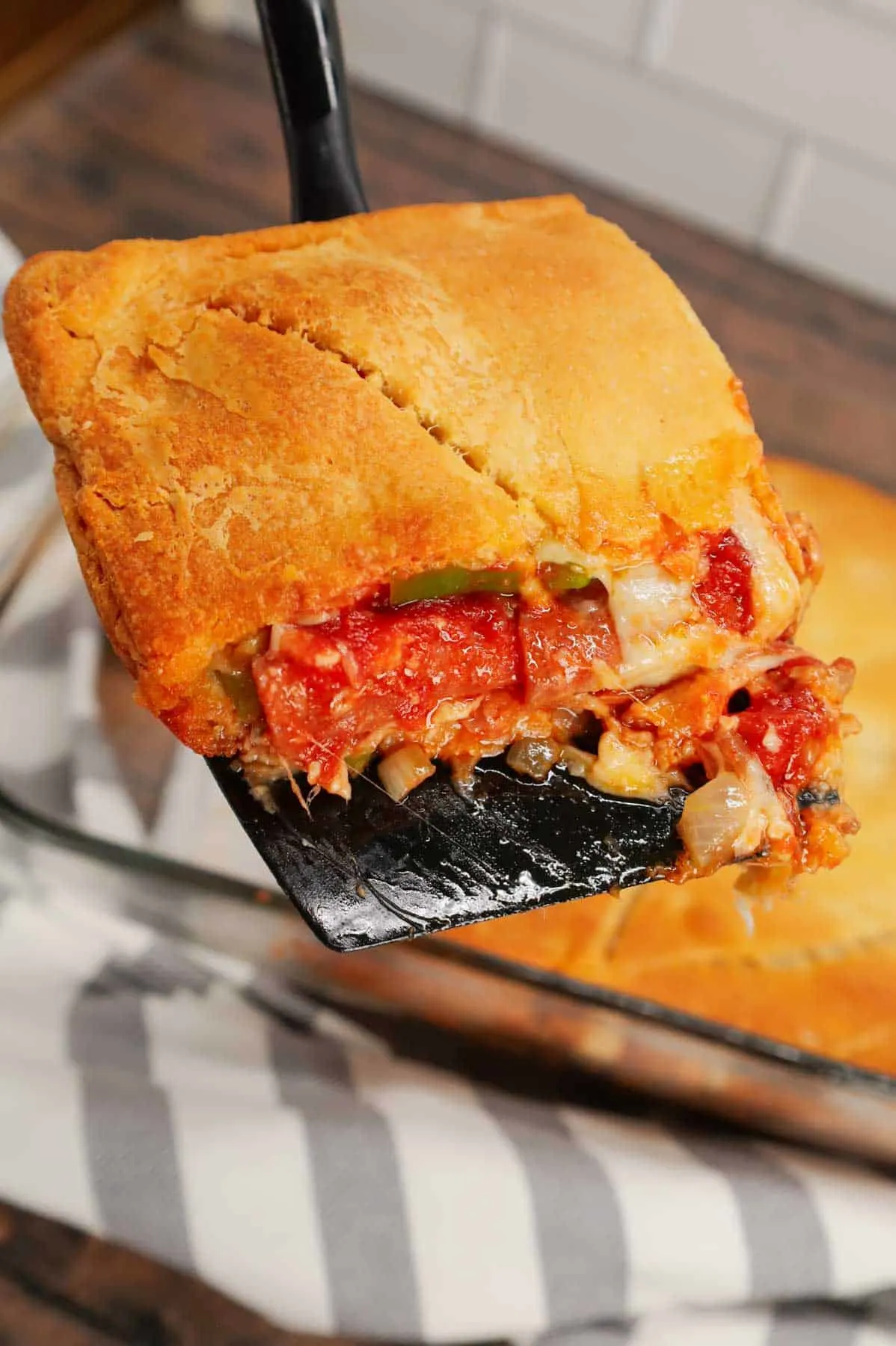 Pizza Pot Pie - THIS IS NOT DIET FOOD